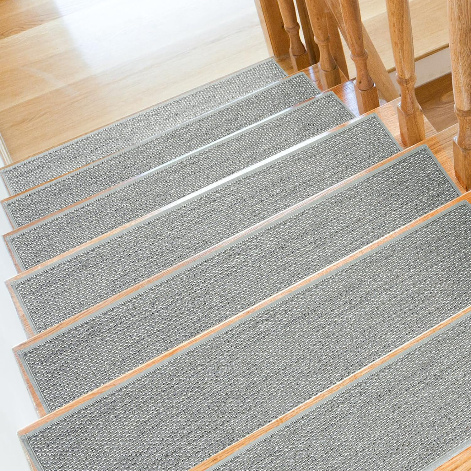 Latitude Run® Non-Slip Stair Treads For Wooden Steps, 15-Pack 8" X 30" Washable Carpet Runners ...